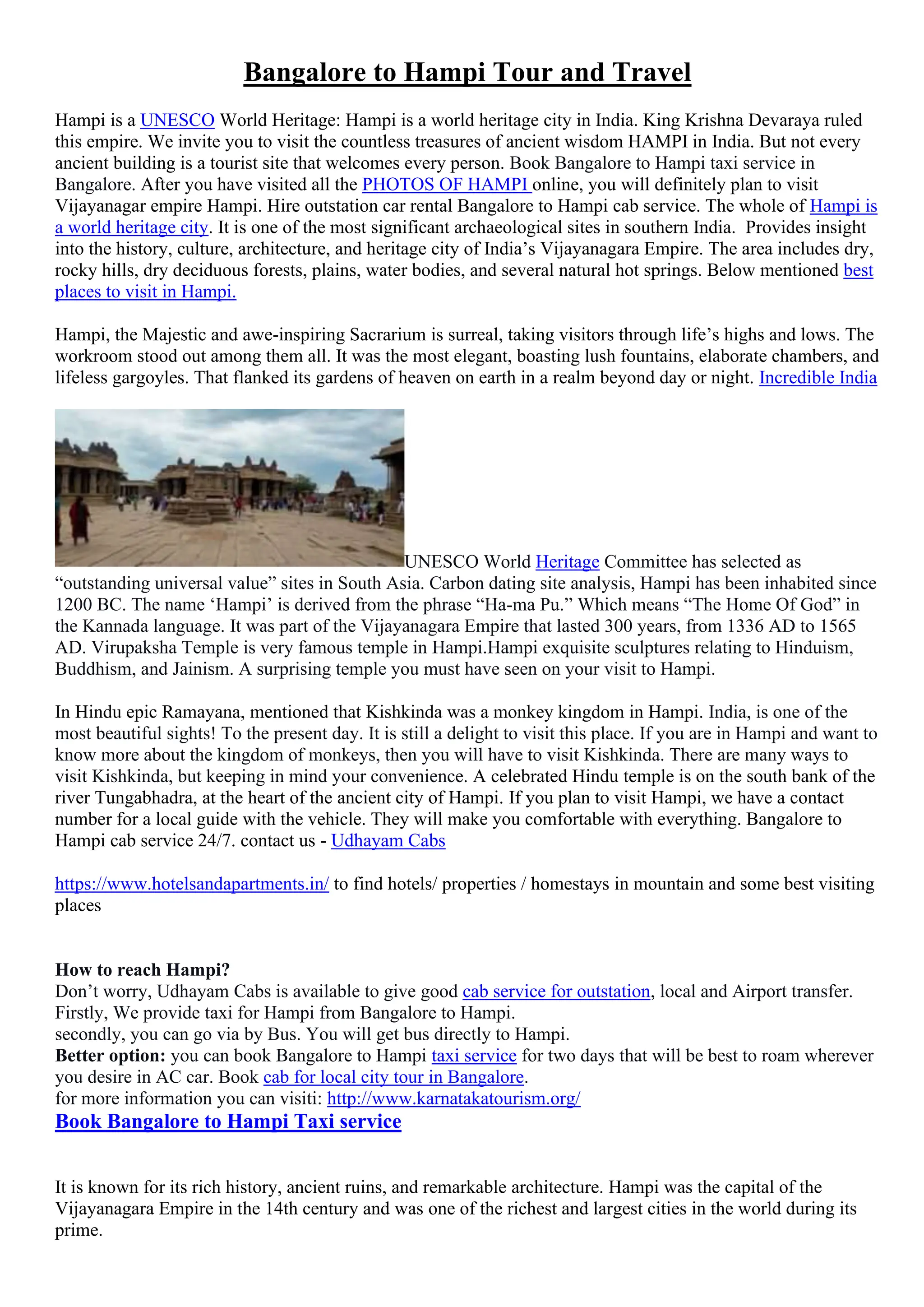 Bangalore to Hampi Tour.pdf