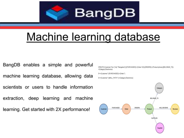 machine learning database | PPT