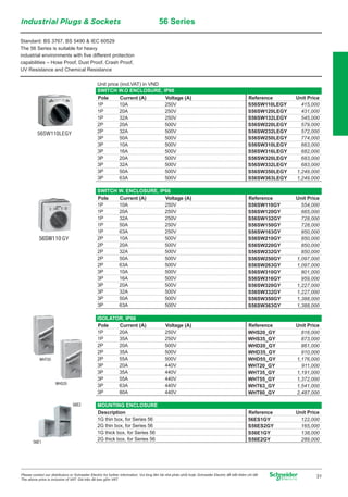 Bang gia cong_tac_o_cam_cong_nghiep_schneider_04_2013 | PDF