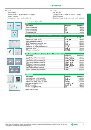 Bang gia cong_tac_o_cam_cong_nghiep_schneider_04_2013 | PDF