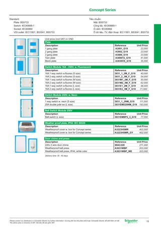 Bang gia cong_tac_o_cam_cong_nghiep_schneider_04_2013 | PDF