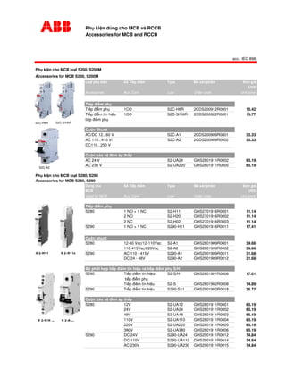 Bang gia mcb_elcb_abb-2011 | PDF