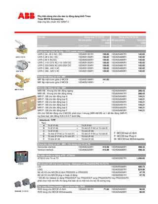 Bang gia mccb_acb_abb-2011 | PDF