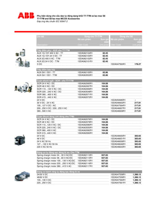 Bang gia mccb_acb_abb-2011 | PDF