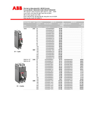Bang gia mccb_acb_abb-2011 | PDF