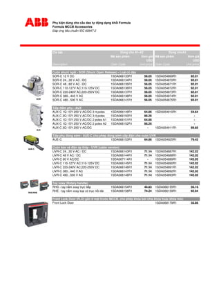 Bang gia mccb_acb_abb-2011 | PDF