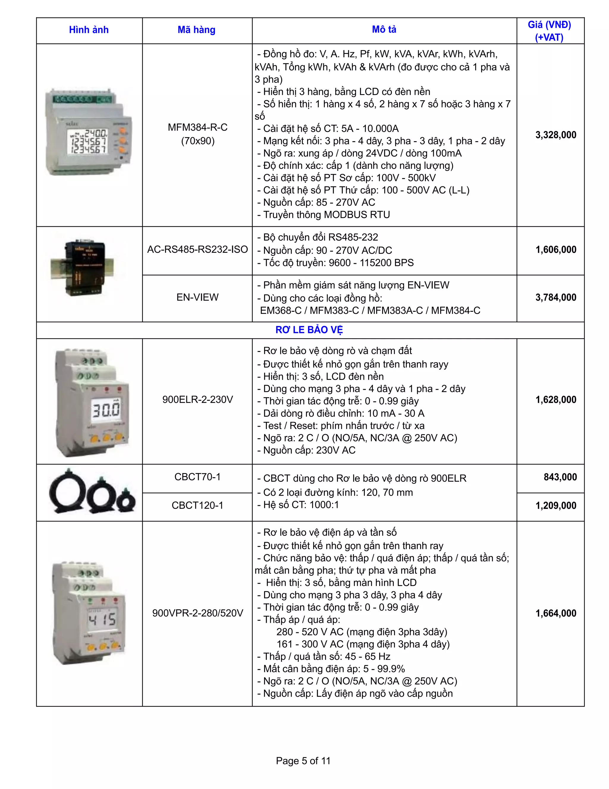 Bang gia selec_01-06-2014 | PDF