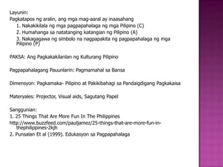 Banghay aralin | PPTX