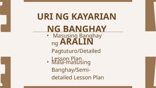 Group six report about how to make banghay aralin | PPT