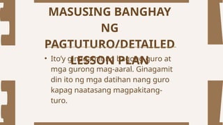 Group six report about how to make banghay aralin | PPTX