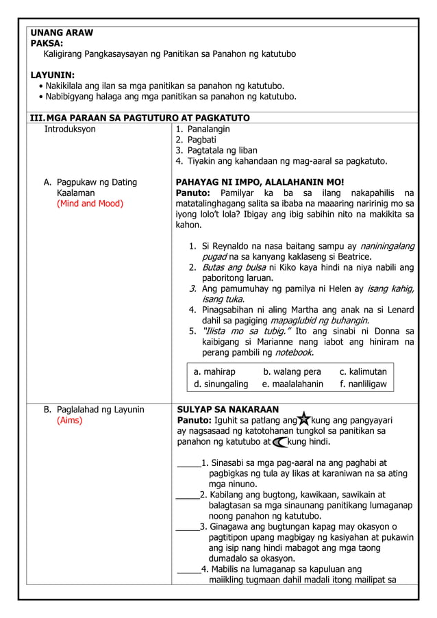 Banghay-aralin-sa-Filipino-7_MATATAG-Curriculum | PDF