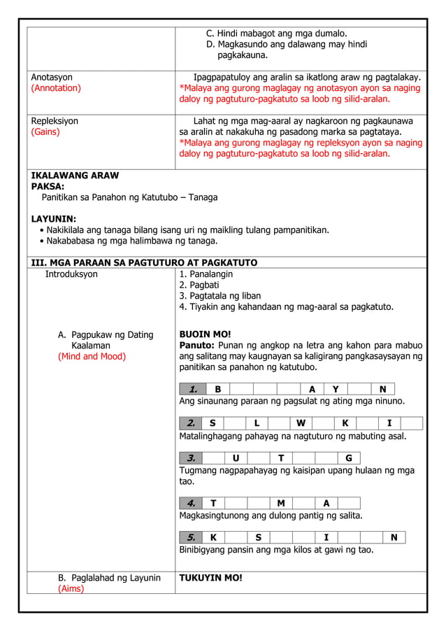 Banghay-aralin-sa-Filipino-7_MATATAG-Curriculum | PDF
