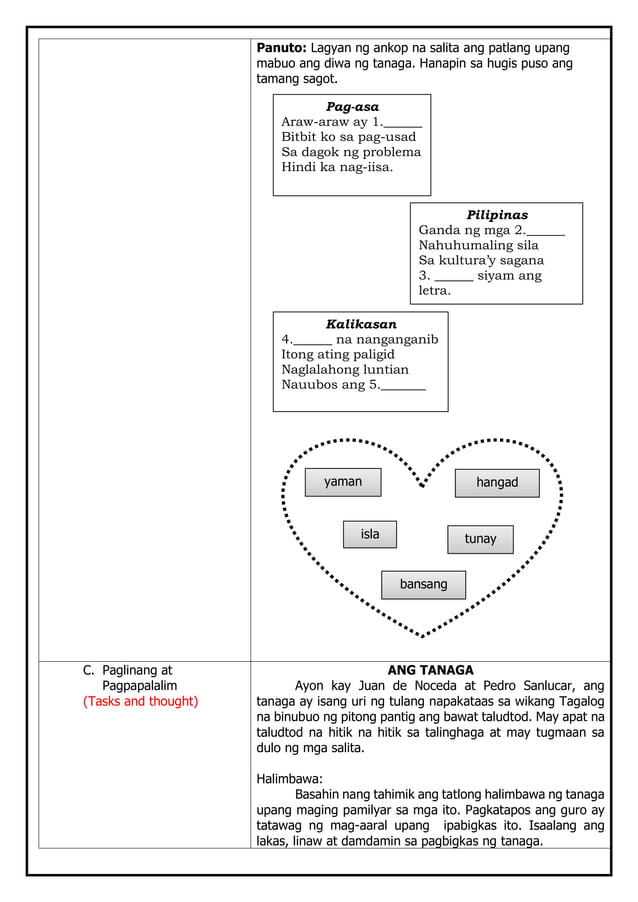Banghay-aralin-sa-Filipino-7_MATATAG-Curriculum | PDF