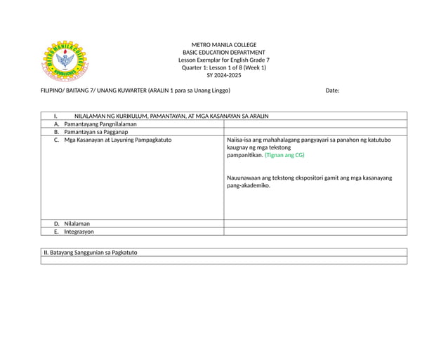 Banghaaaaaaaaaaaaaaaaaaaaaaaay Aralin (Filipino).docx