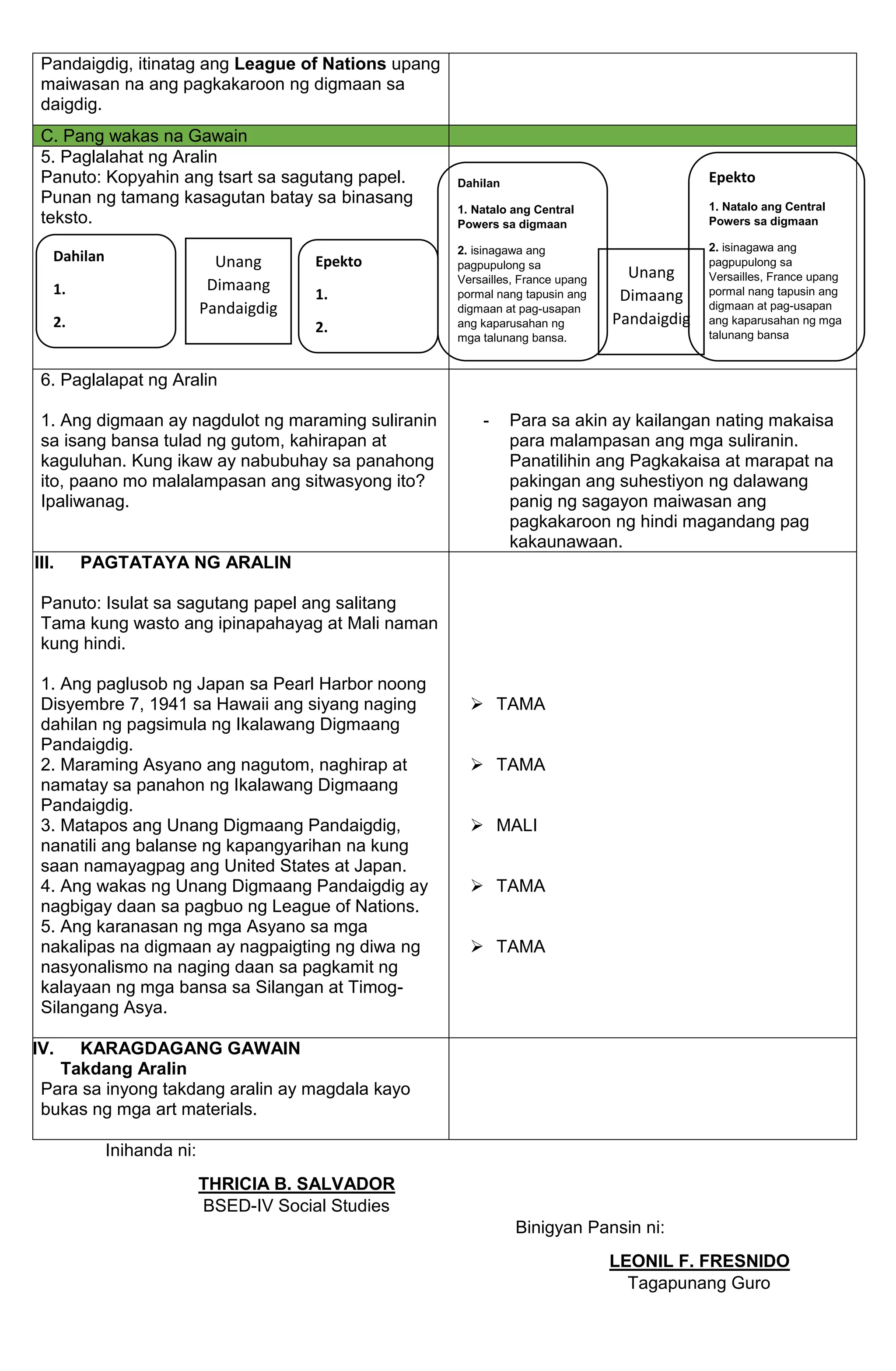 Banghay Aralin sa Araling Panlipunan 7 10.docx