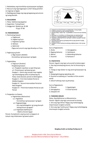 Banghay aralin sa araling panlipunan 9 | DOC