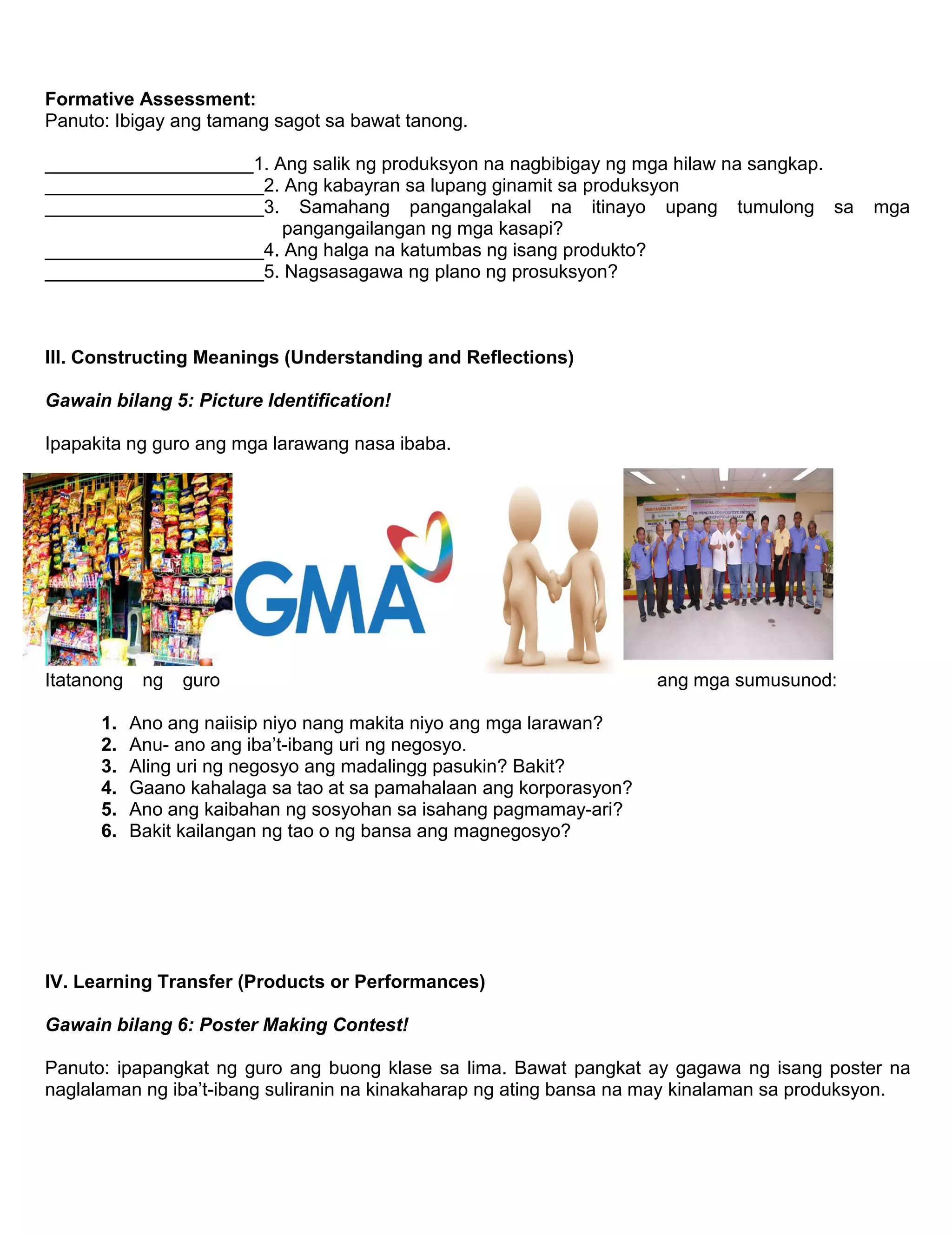 Banghay aralin sa araling panlipunan 9 | PDF
