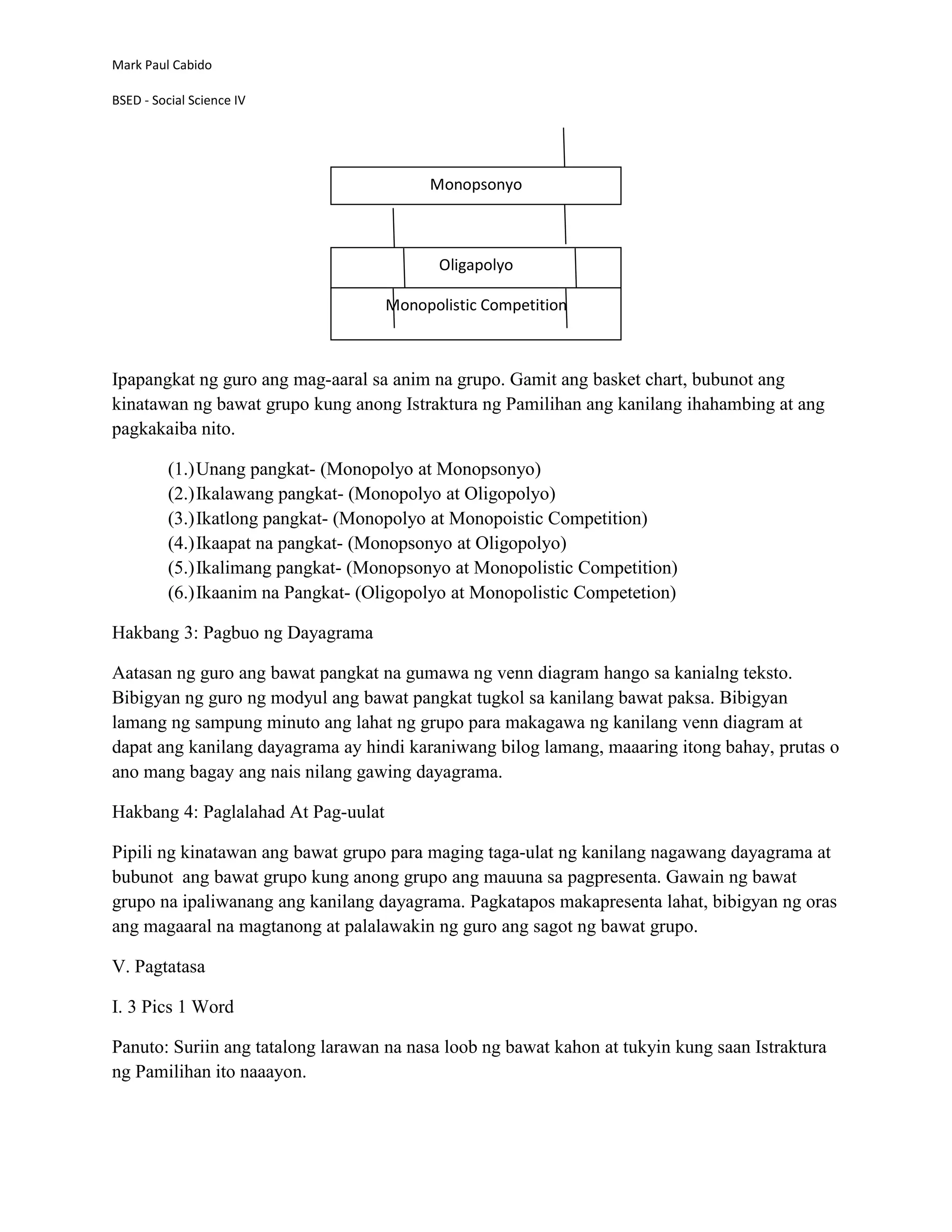 Banghay aralin sa araling panlipunan 9 (venn diagram) | PDF