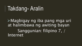COT Lesson Plan SA FIL 7- Ikalawang Markahan | PPTX