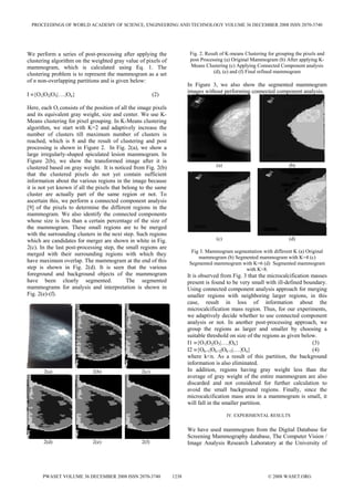 A Soft-Decision Approach for Microcalcification Mass Identification from Digital Mammogram. | PDF