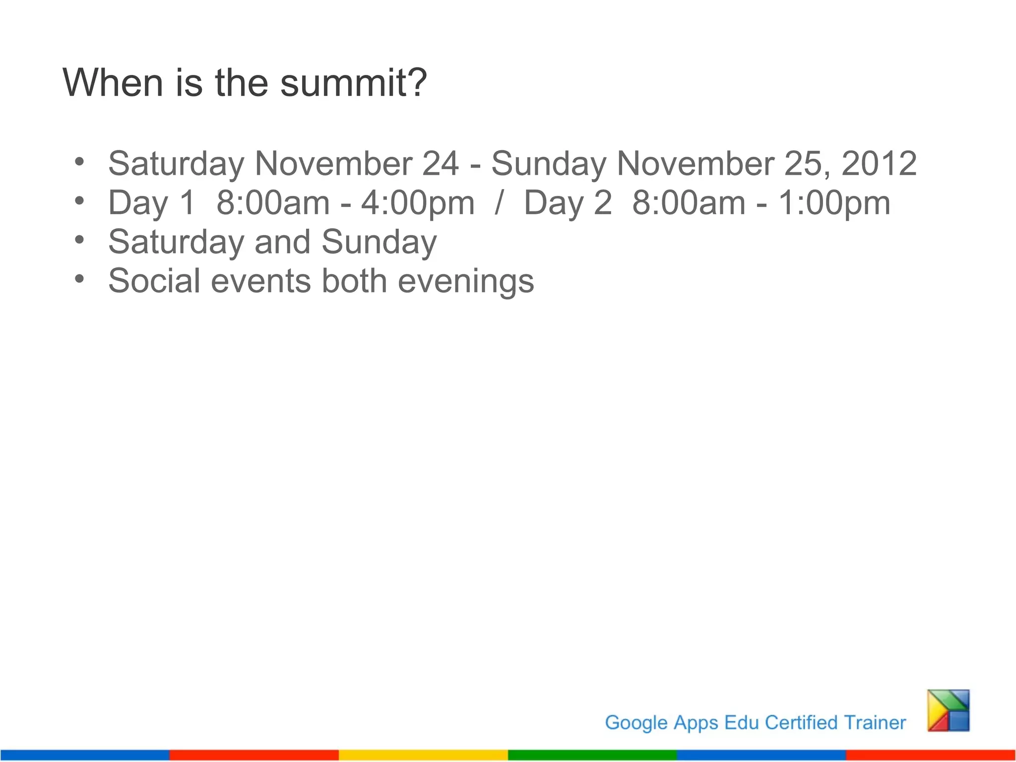 Google Apps for Education Bangkok Summit | PPT