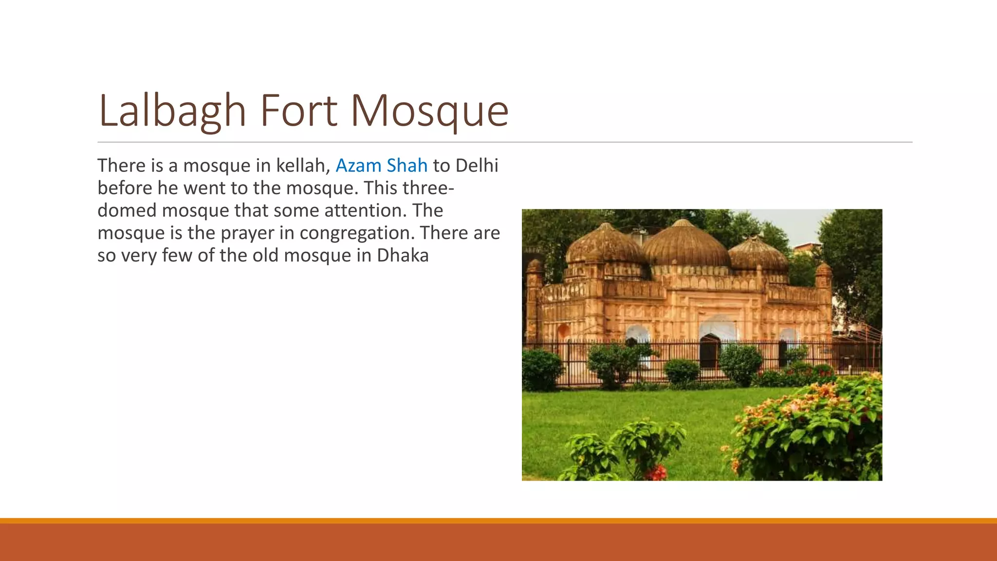 Presentation on Lalbagh Fort- A Historical Place | PPTX