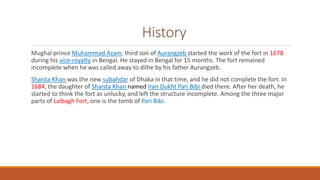 Presentation on Lalbagh Fort- A Historical Place | PPTX