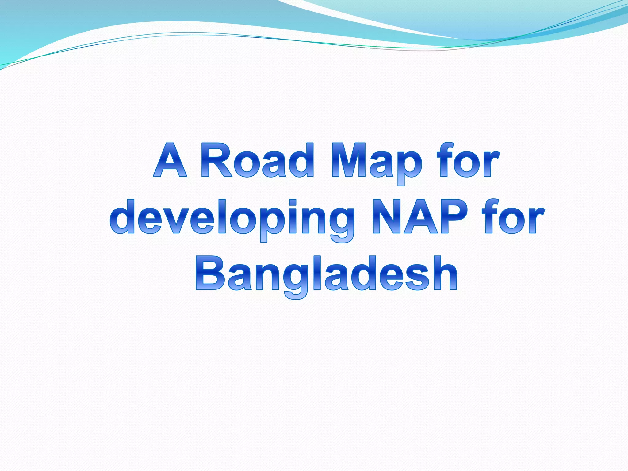 NAP process and Bangladesh | PDF