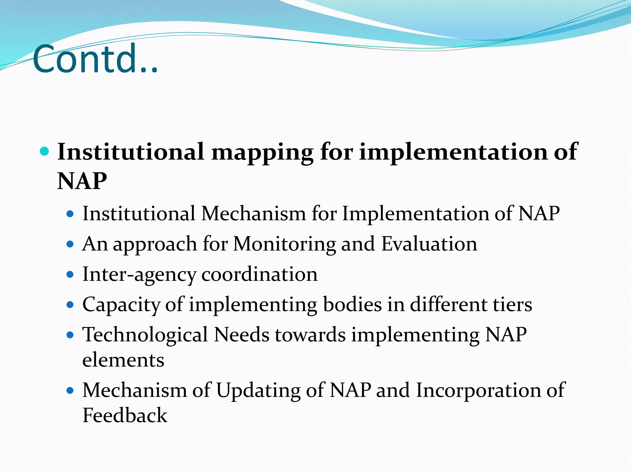 NAP process and Bangladesh | PDF