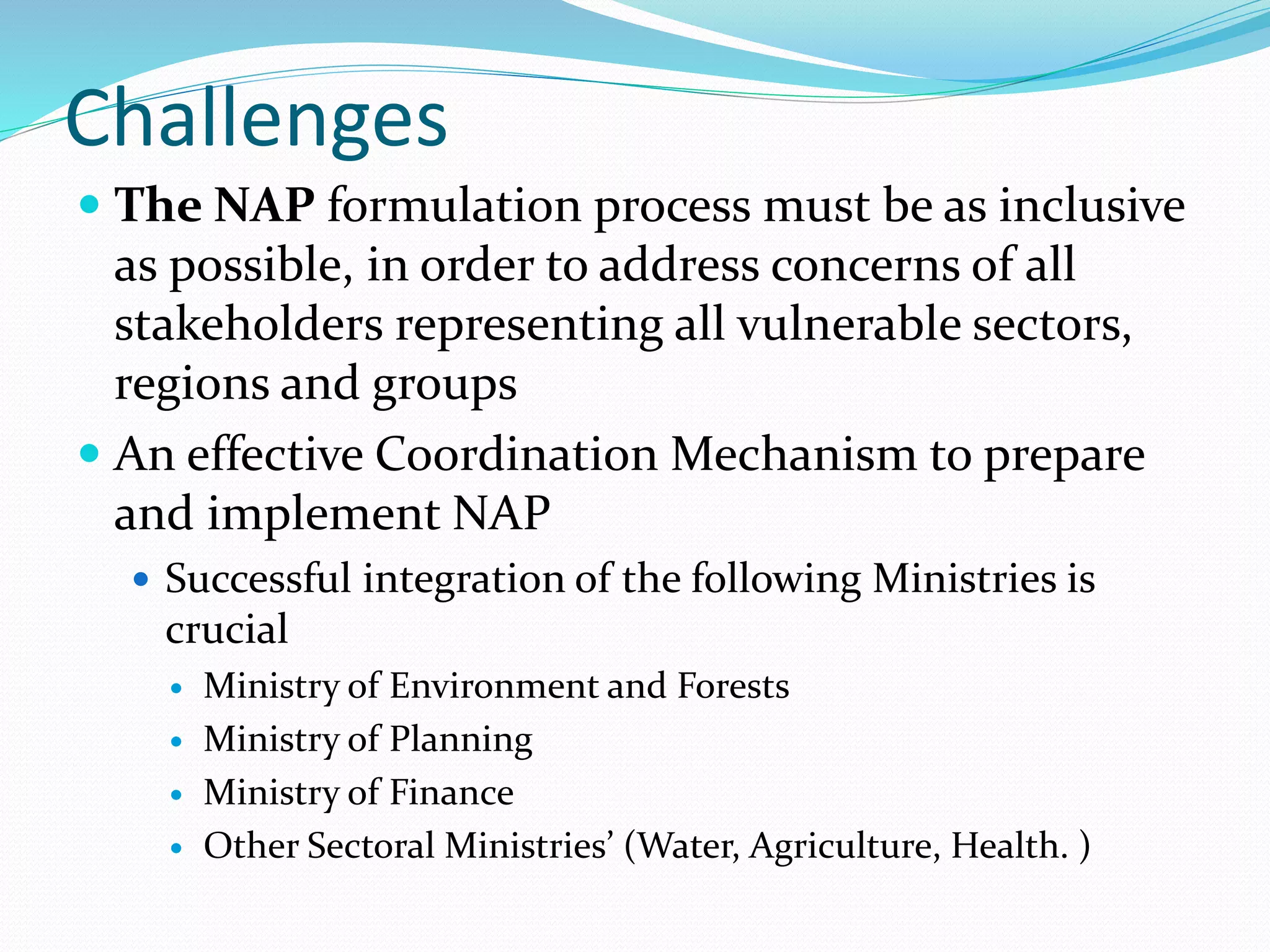 NAP process and Bangladesh | PDF