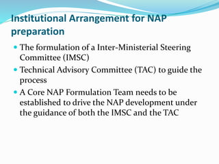NAP process and Bangladesh | PDF