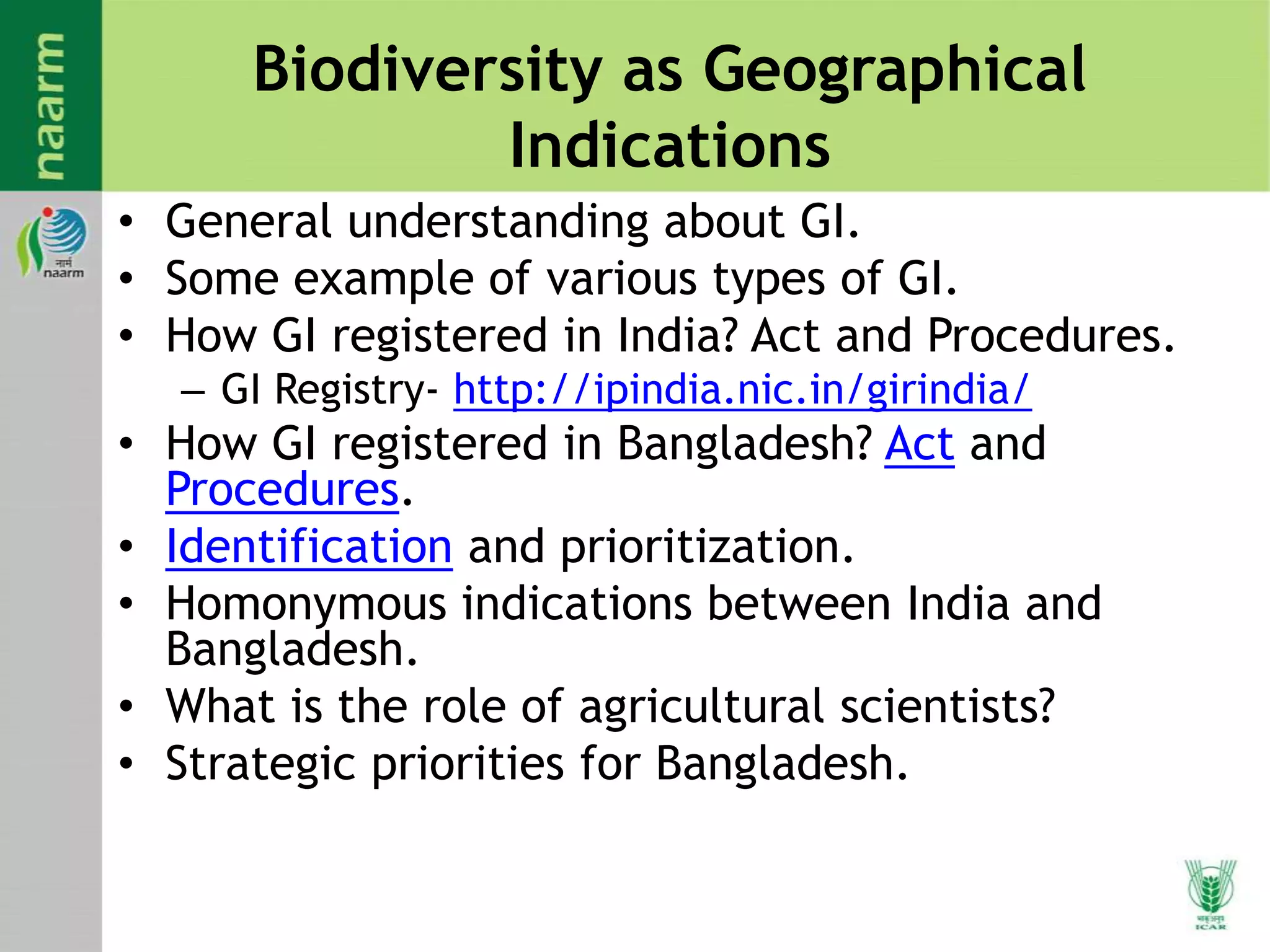 Geographical Indications as a tool for leveraging innovations and ...