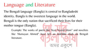 BANGLADESH culture aspects with unity in diversity and traditional ...