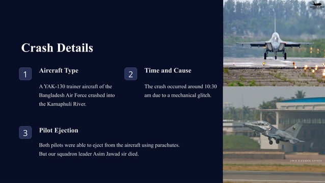 Bangladesh Air Force Trainer Aircraft Crash.pptx | Air Travel | Travel Type