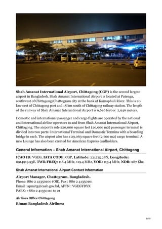 Bangladesh airports list of airports in bangladesh | PDF