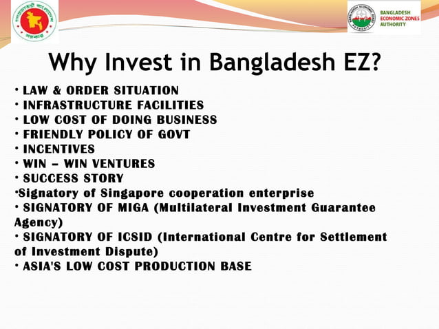 Bangladesh Economic Zones Authority and Proejct of BEZA | PPT