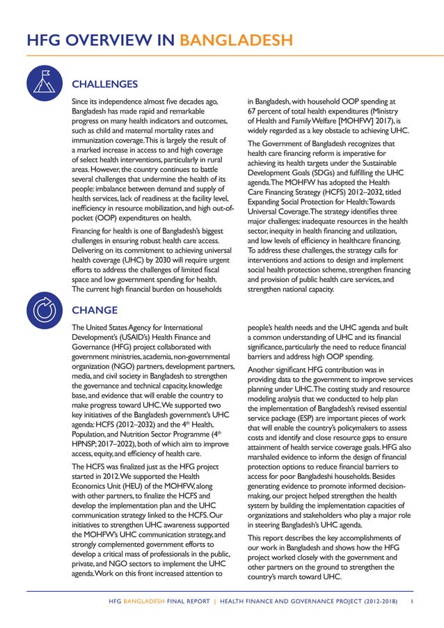 HFG Bangladesh Final Country Report | PDF | Business | Business and Finance
