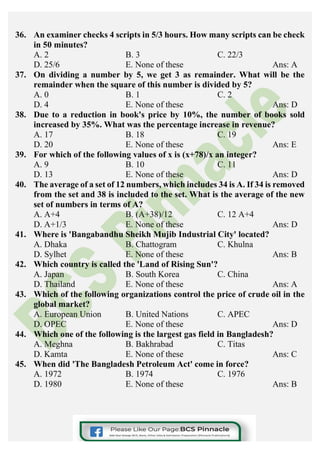Bangladesh gas field job question solution 2021 | PDF