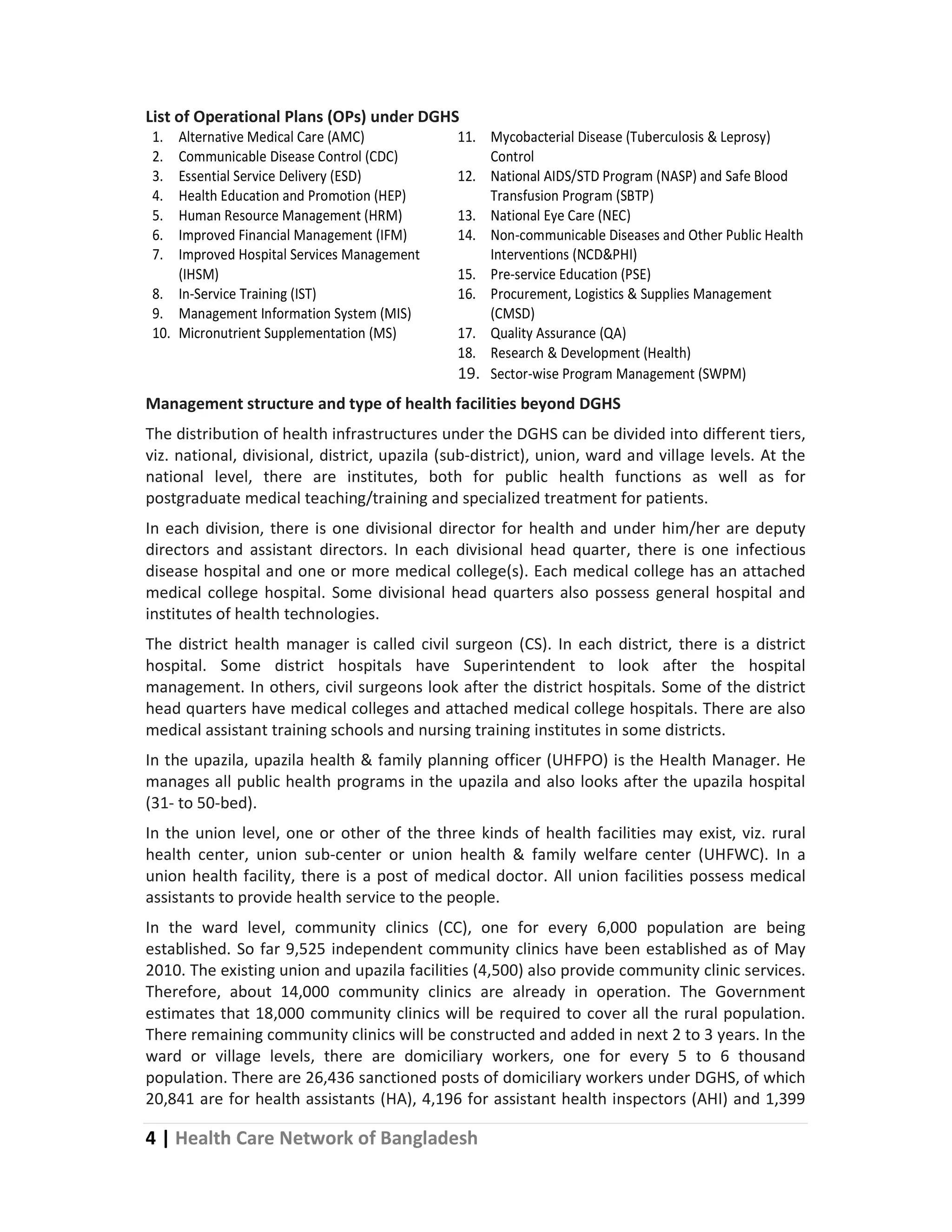 Bangladesh health network | PDF