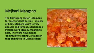 Bangladeshi food | PPTX | Cooking | Food & Drink