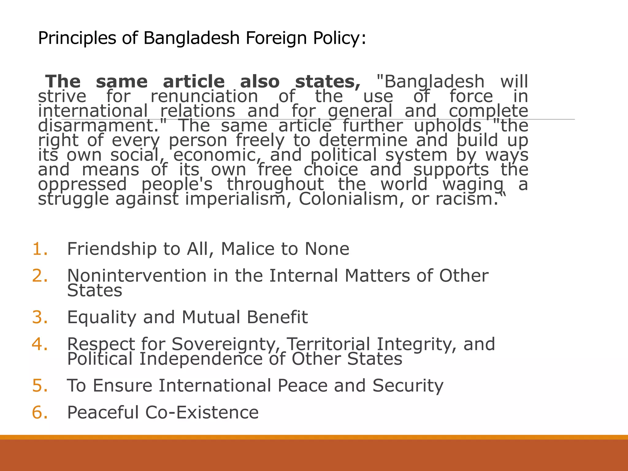 Bangladesh in international affairs | PPTX