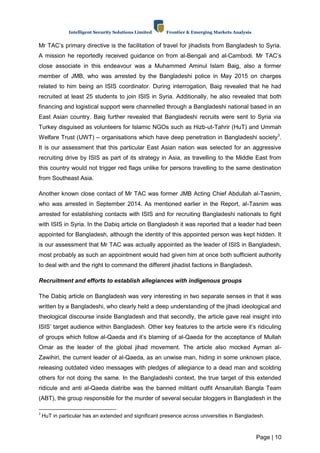 Rise of militancy and ISIS in Bangladesh, Special Report January 2016 | PDF