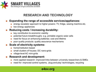 Dhaka | Aug-15 | The Smart Village Initiative | PPTX