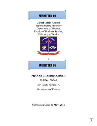 Bangladesh stock market analysis(PC Ghosh) | PDF