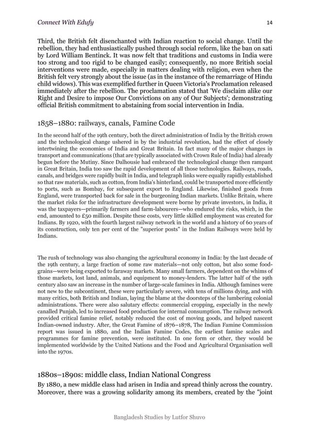 Bangladesh Studies by Lutfor Shuvo | University of Chittagong | PDF