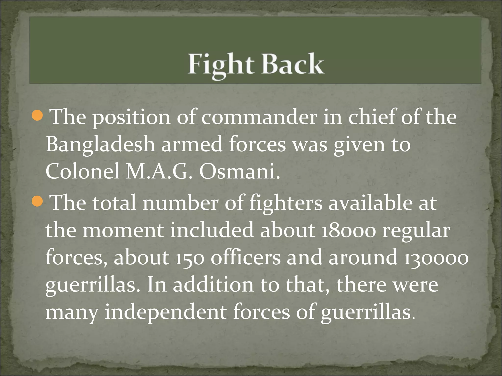 Bangladesh studies presentation on Liberation War 1971 | PPT