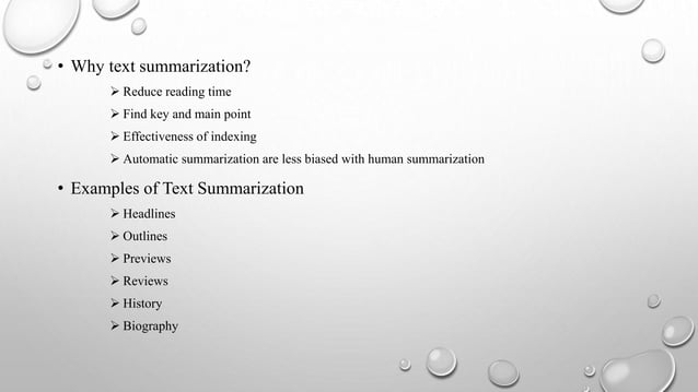 Text summarization using deep learning | PPTX