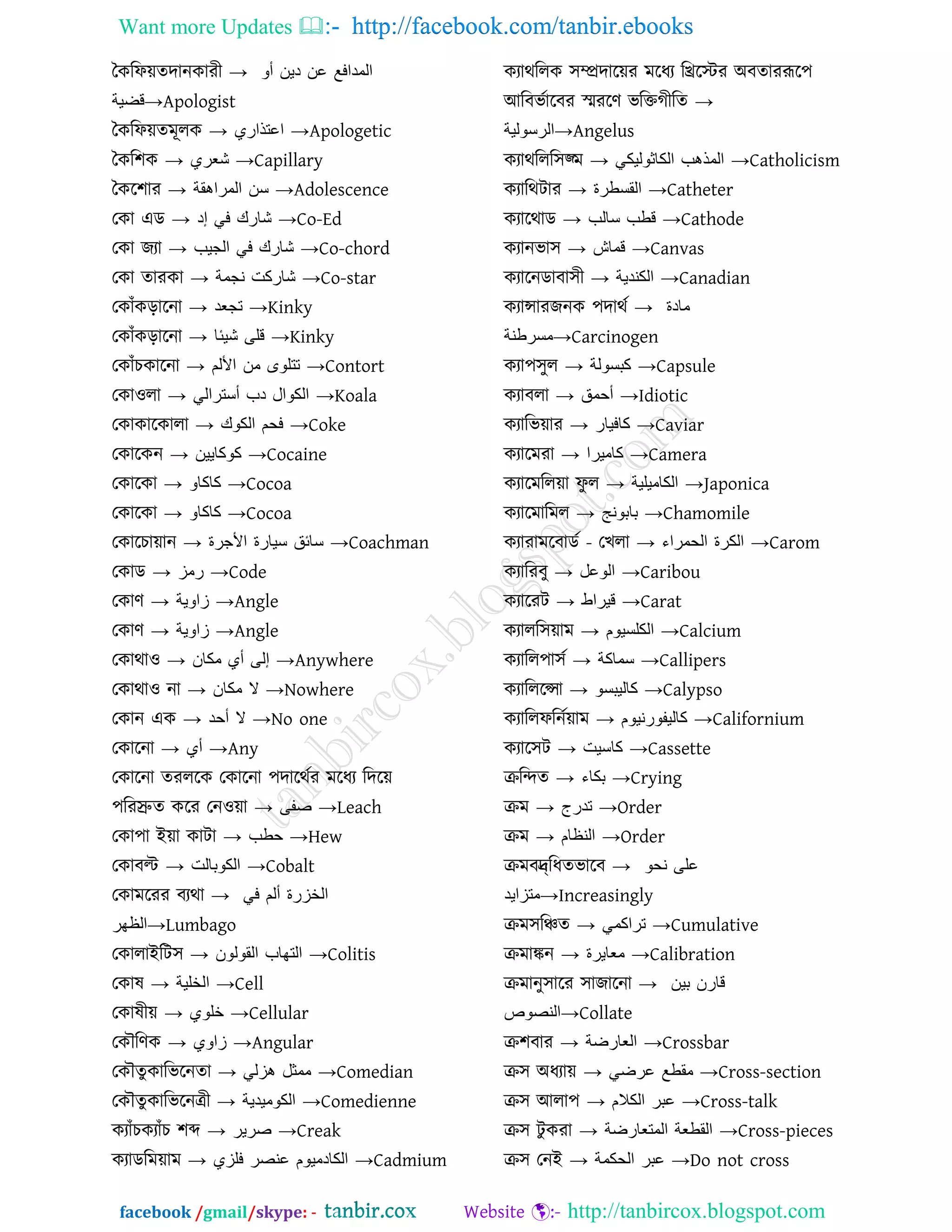 Bangla to arabic & english dictionary | PDF