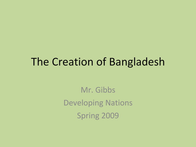 Bangldesh | PPT