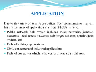 OPTICAL FIBER COMMUNICATION PPT | PPTX